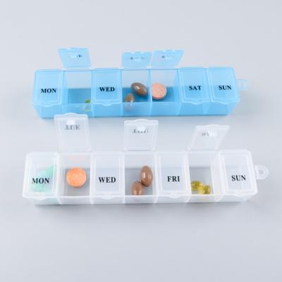 Cina Scatola della pillola di Mini Portable Plastic Pill Organizer per uso di viaggio e quotidiano in vendita