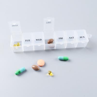 Cina Organizzatore settimanale portatile 11.2ML/Grid della scatola della pillola di viaggio blu in vendita