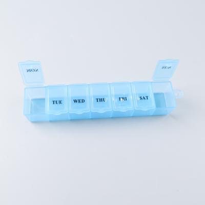 Cina Un settimanale di 7 griglie prende l'uso di viaggio di For Home And dell'organizzatore della scatola della pillola della medicina in vendita