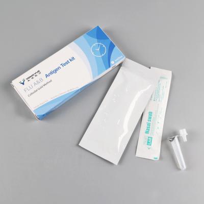 China Medical Level Self Rapid Test Kits 15-20 Minutes Virus Antigen Flu A B Rapid Diagnostic Test Kit for sale