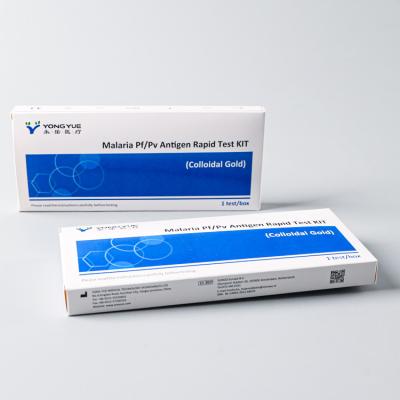 China 20 Minutes Pf/ Pv Malaria Rapid Test Kit Accurate Whole Blood for sale