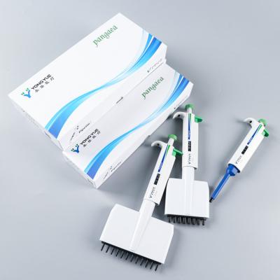 Cina Pipette da laboratorio a canale singolo 8 canali 12 canali per varie punte di aspirazione Apparecchiature per la gestione dei liquidi in vendita