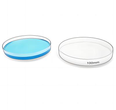 China 100mm X 15mm Steriel Plastic Petri Dishes For Bacterial Growth met Agar-agar Te koop
