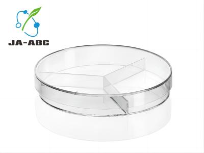 China Lab Plastic Steriel 2 3 4 Compartimenten Plastic Petrischaal Wegwerpbaar Te koop