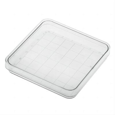 China De plastic Schotel van de het Weefselcultuur van Polystyreen Vierkante Integrid Petri Dish With Grid Te koop