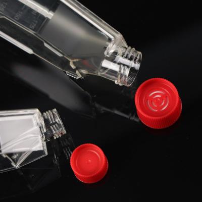 China Frascos desechables de cultivo celular de prueba de ciencia médica 50ml 175ml 225ml Frasco de cultivo celular en venta