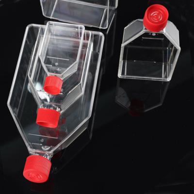 China CE And ISO Certification Laboratory Plastic Cell Tissue Culture Flask for sale
