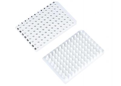China Dna And Rna Free 0.2ml White Color Non Skirted PCR Plate With Black Numbers for sale
