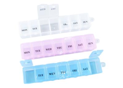 Cina Organizzatore settimanale variopinto For Home Travel della medicina da 7 giorni di 7 griglie in vendita