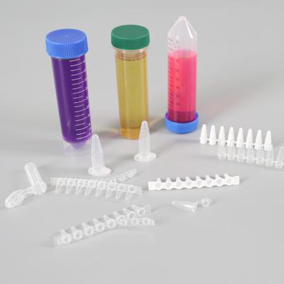China Plastic Test Tube Lab Disposable Centrifuge Tube 0.5ml 1.5ml 2.0ml 10ml 15ml 50ml for sale