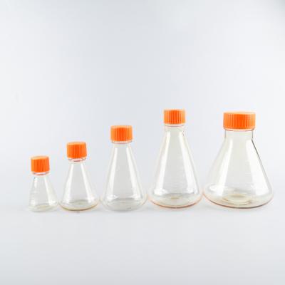 China Frascos cónicos de Erlenmeyer de los frascos de los materiales consumibles plásticos del laboratorio para el cultivo celular en venta