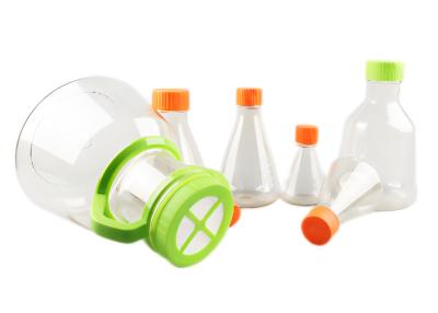 China Frascos cónicos de Erlenmeyer de los frascos de los materiales consumibles plásticos del laboratorio para el cultivo celular en venta