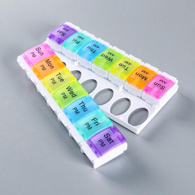 Cina Un settimanale di 7 griglie prende l'uso di viaggio di For Home And dell'organizzatore della scatola della pillola della medicina in vendita