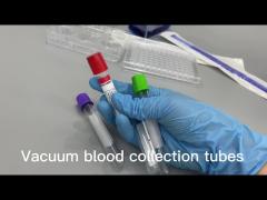 Blue Vacuum Blood Collection Tube PET Glass CE ISO