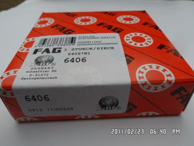 China 30x90x23 Deep groove ball bearing 6406 for sale