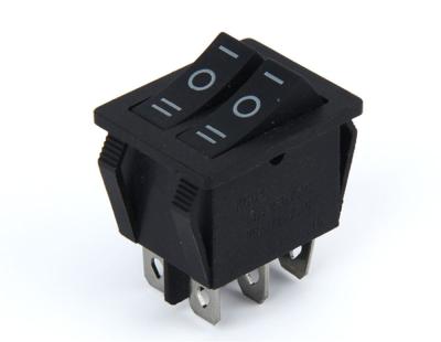 China On-off-on black double Rocker Switch for sale
