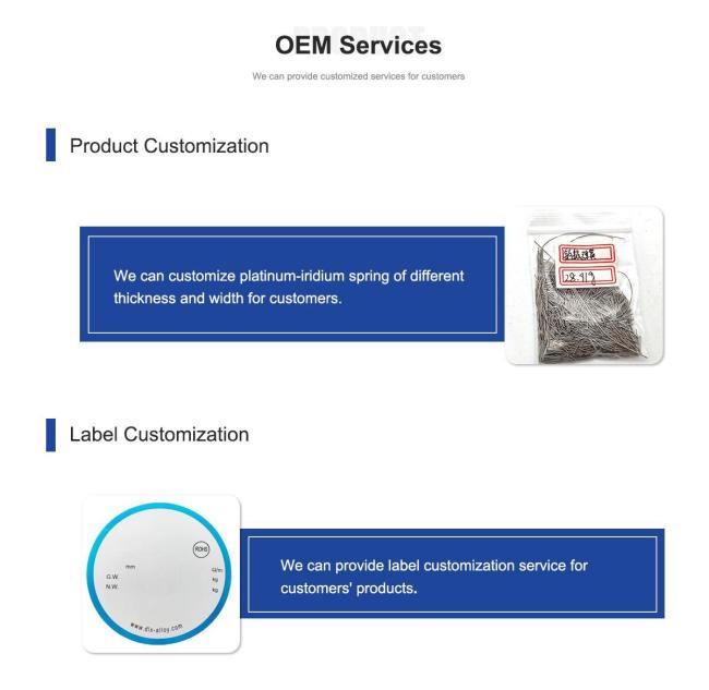 Quality Inspection of Platinum Iridium Spring Wire
