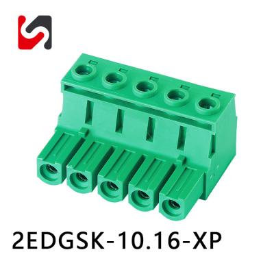 Cina SHANYE BRAND 2EDGSK-10.16 600V 65A di buona qualità grande corrente 10.16mm blocchi terminali in fiamma femminile con ul fornitore in vendita
