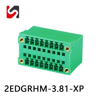 Cina SHANYE BRAND 2EDGRHM-3.81 3.81 mm di passo Phoenix connettori di blocco terminale innescabili maschio femmina 2p-24p in vendita