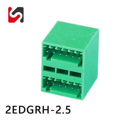 Cina SHANYE BRAND 2EDGRH-2.5 2.5 mm di passo Phoenix blocchi terminali collegati maschio per pcb in vendita
