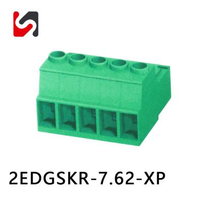 Cina SHANYE BRAND 2EDGSKR-7.62 300V vendita a caldo 7.62mm 2p-24p blocco terminale innescabile con ul made in china in vendita