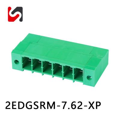 Cina SHANYE BRAND 2EDGSRM-7.62 7.62mm Phoenix blocco terminale innescabile maschio con prezzo UL competitivo in vendita