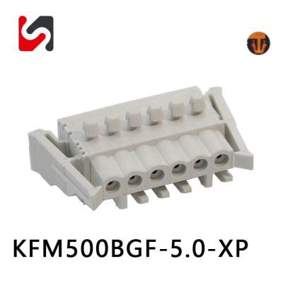 Cina SHANYE BRAND KFM500BGF-5.0 300V 2P-24P connettore pcb phoinex blocchi terminali innescabili 5.0mm fornitore maschio in vendita