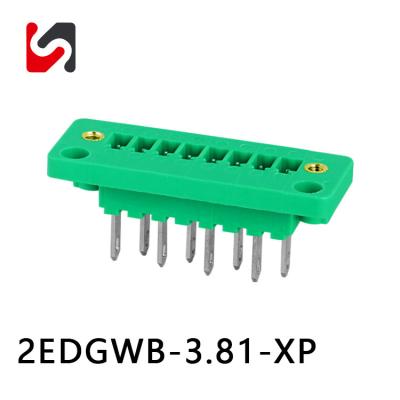 Cina KF2EDGWB-3.81 300V tramite blocchi terminali a presa a parete con flang in vendita