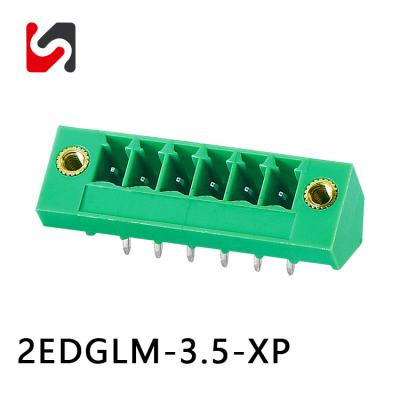 Cina 2EDGLM-3.5 300V 8A motore blocco terminale 45 gradi filo collegare blocco terminale Phoenix in vendita