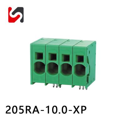 中国 205RA-10.0 10.0mm ピッチ フェニックス・ターミナル・ストリップ 3 Way 電動PCB接続ブロック 販売のため