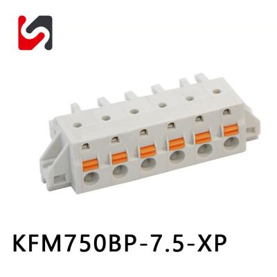 Cina SHANYE BRAND KFM750BP-7.5 300V 10A phoinex sostituire blocco terminale in fiamma maschio fornitore femmina in vendita