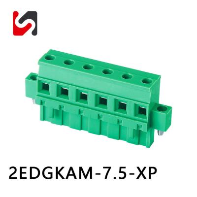 Cina 2EDGKAM-7.5 300V 10A di alta qualità migliore prezzo blocchi terminali in fiocco fornitore per pcb in vendita