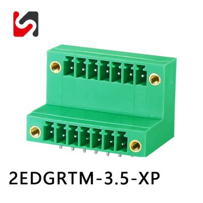 Cina SHANYE BRAND 2EDGRTM-3.5 3,5 mm di passo buona qualità migliore prezzo blocchi terminali innescabili maschio femmina per pcb in vendita