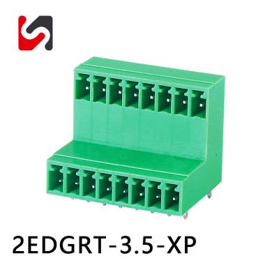Cina SHANYE BRAND 2EDGRT-3.5 3,5 mm di passo vendita a caldo blocchi terminali innescabili maschio femmina fpr pcb 2P-24P in vendita