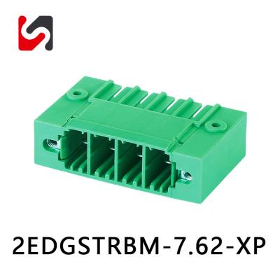 Cina SHANYE BRAND 2EDGSTRBM-7.62 300V connessione per pcb di vendita a caldo modello phoinex blocchi terminali innescabili 7.62mm con flang in vendita