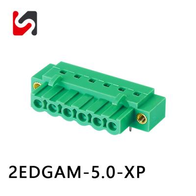 Cina 2EDGAM-5.0 300V 5.0MM blocco terminale a vite in fiocco in vendita