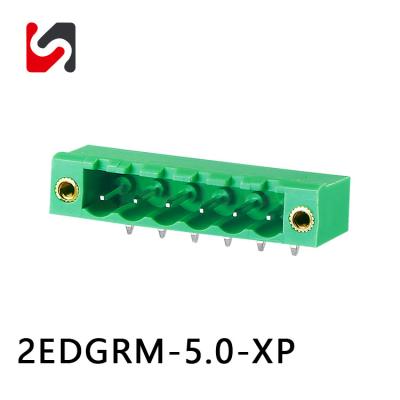 Cina SHANYE BRAND 2EDGRM-5.0 5.0 mm di passo blocco terminale in fiocco maschio femmina con flang 2P-24P in vendita