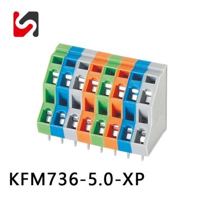 Cina Vendita calda KFM736-5.0 Pitch Phoenix Pcb connessione a leva di molla con buona qualità in vendita