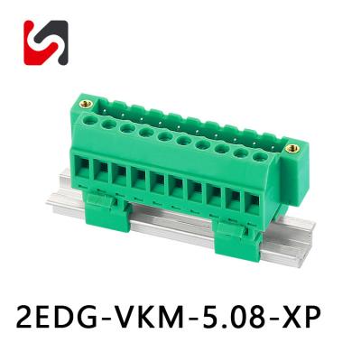 Cina 2EDG-VKM-5.08 300V 10A fornitori di blocchi terminali ferroviari in vendita