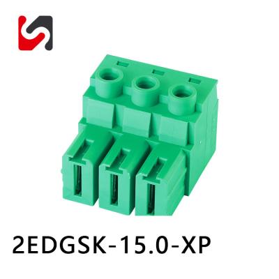 Cina SHANYE BRAND 2EDGSK-15.0 600V 115A vendita a caldo corrente grande 15.0mm blocchi terminali innescabili femminile con ul fornitore in vendita
