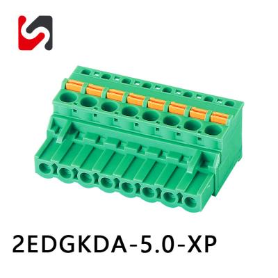 Cina SHANYE BRAND 2EDGKDA-5.0 300V 5.0mm connettore di pcb plug-in fornitore di blocchi terminali in vendita