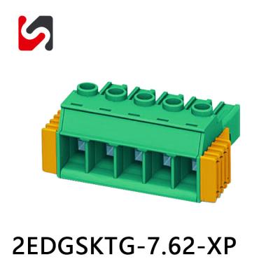 China SHANYE BRAND 2EDGSKTG-7.62 300V promoção mais novo modelo 7.62mm 2p-24p bloco de terminal pluggable homem e mulher feito na China à venda