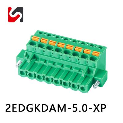 Cina SHANYE BRAND 2EDGKDAM-5.0 fornitore di blocchi terminali con connettore di pcb di 300V in vendita