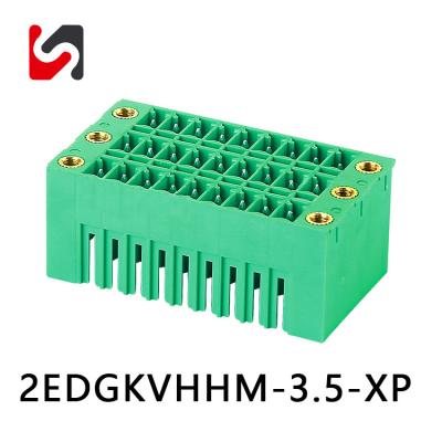 Китай SHANYE BRAND 2EDGKVHHM-3.5 300V винтовые терминалы для пластин ПКБ мужской женский с флангом продается