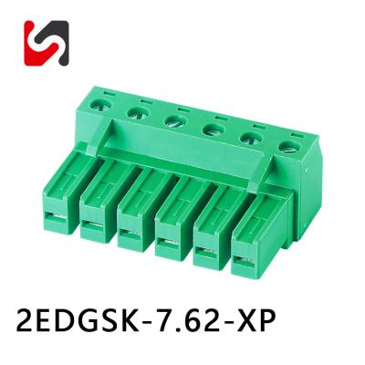China SHANYE BRAND 2EDGSK-7.62 7.62mm passo boa qualidade melhor preço blocos terminais pluggable fornecedor masculino feminino à venda