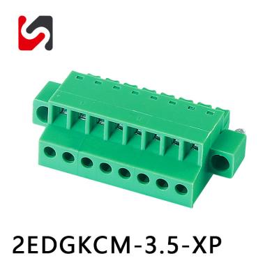 China 2EDGKCM-3.5 300V 8A 45 graus conectar fio Phoenix bloco terminal à venda