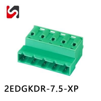 China SHANYE BRAND 2EDGKDR-7.5 300V venda a quente fenix bloco de terminais pluggable masculino e feminino à venda