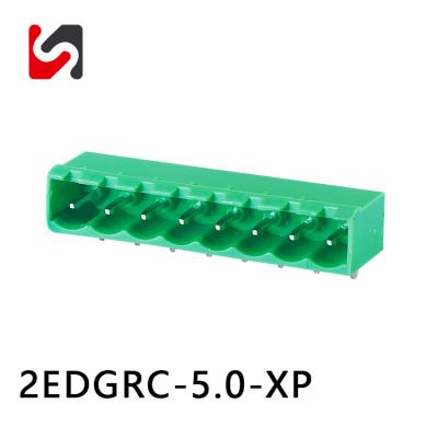 中国 SHANYE BRAND 2EDGRC-5.0 5.0mmピッチ 高品質のプラグイン可能な端末ブロック 男性PCBサプライヤー 販売のため
