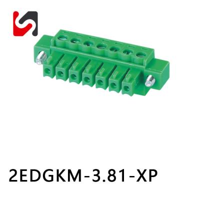 China SHANYE BRAND 2EDGKM-3.81 Bloco terminal de 300V ligado a uma tomada de combustível 3.81 mm à venda