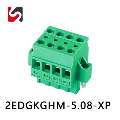 China SHANYE BRAND 2EDGKGHM-5.08 Bloco de terminais de montagem de painel de 300V à venda